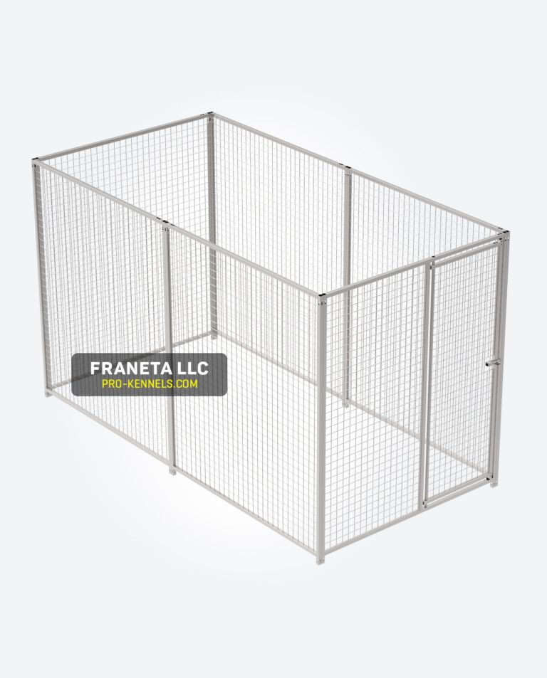 Single 5x10ft Galvanized Wire Mesh Dog Kennel – Pro Kennels
