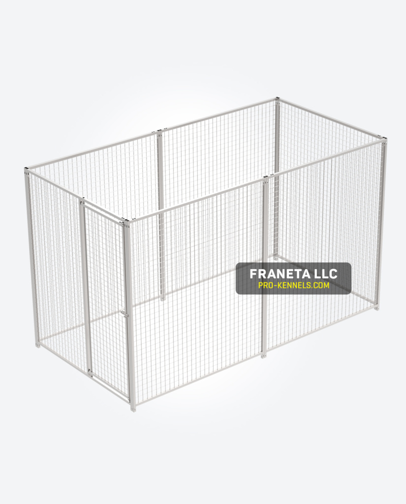 Single 5x10ft Galvanized Wire Mesh Dog Kennel – Pro Kennels