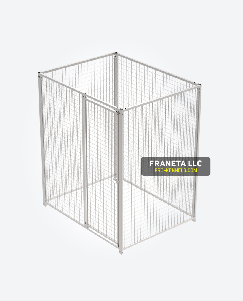 2-Run 5x5ft Galvanized Wire Mesh Dog Kennel – Pro Kennels